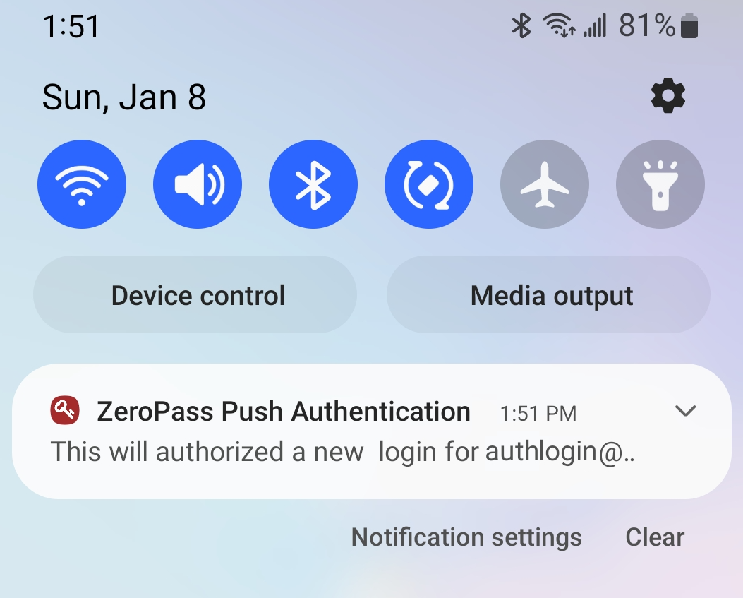 ZeroPass – Push Authentication – PSMail.net support pages