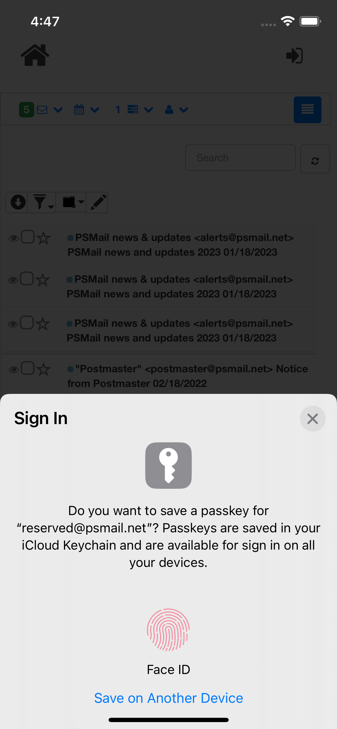 ZeroPass – PSMail Mobile Apps – PSMail.net support pages